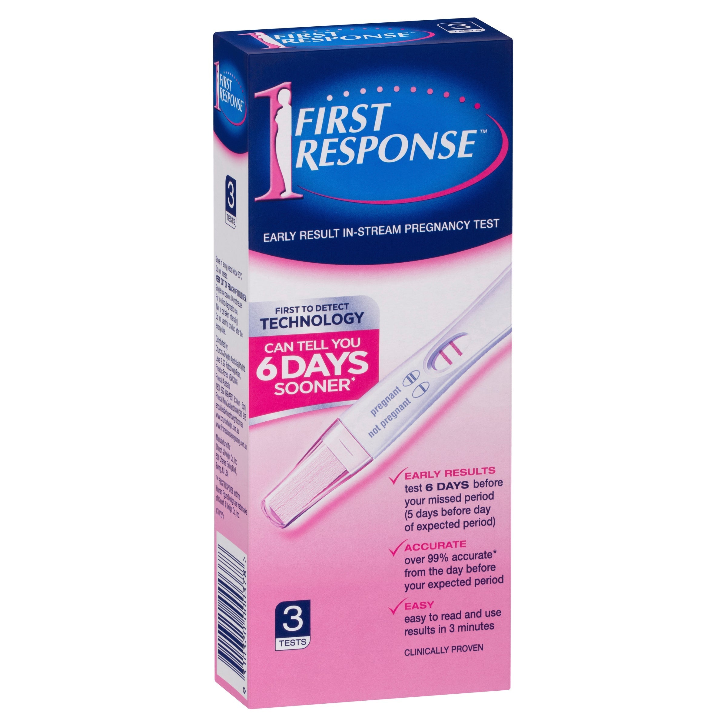 First Response Instream Pregnancy Test 3 Tests – OzChemist Australia