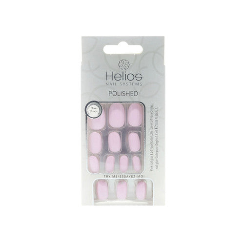 Helios Polish Nail Square Pale Pink Gloss 24 Pack – OzChemist Australia
