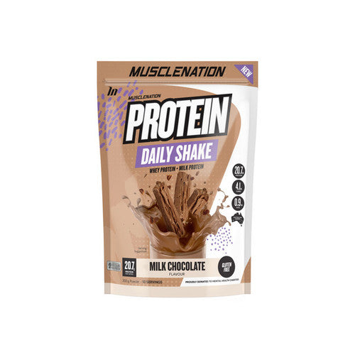 Muscle Nation Whey Protein Daily Shake Milk Chocolate 300g – OzChemist ...