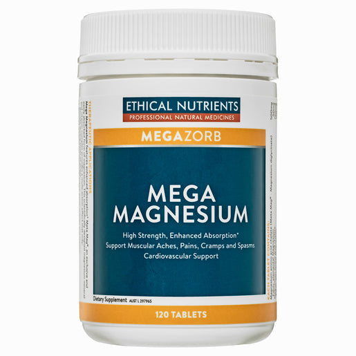 Ethical Nutrients MEGAZORB Mega Magnesium 120 tablets – OzChemist Australia