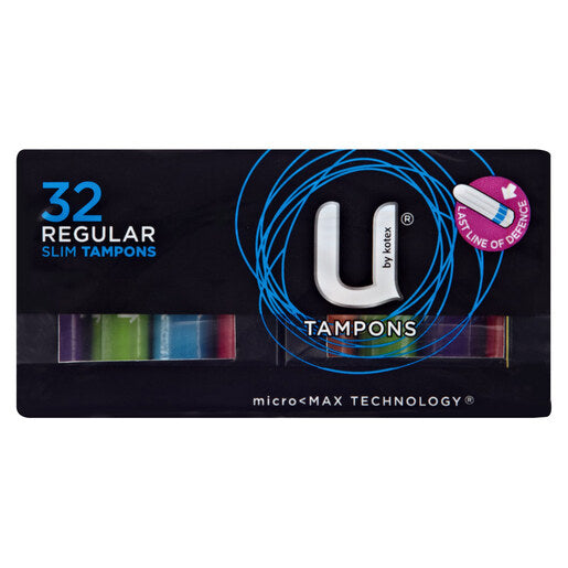 U By Kotex Slim Tampons Regular 32 pack – OzChemist Australia