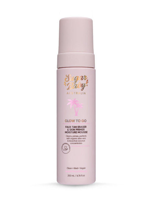 Sugar Baby Glow To Go Faux Tan Eraser & Skin Primer Moisture Mousse 20 ...