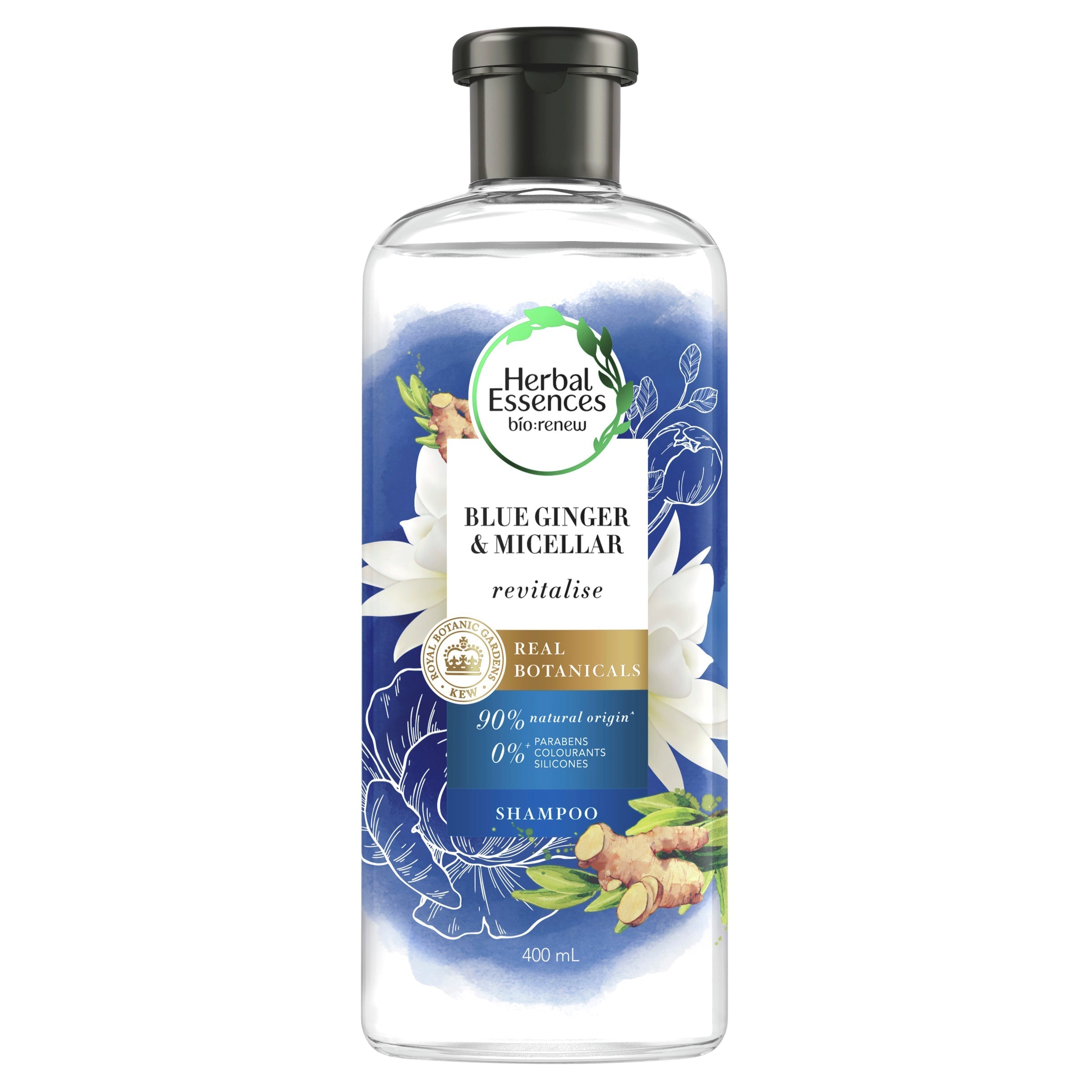 Herbal Essences Bio Renew Blue Ginger & Micellar Shampoo 400ml ...