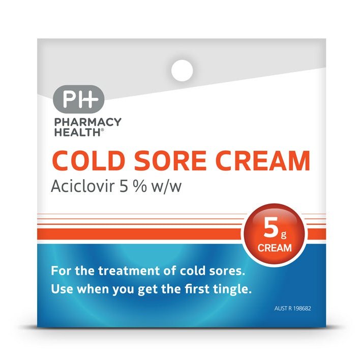 PHarmacy health COLD SORE CREAM 5G – OzChemist Australia