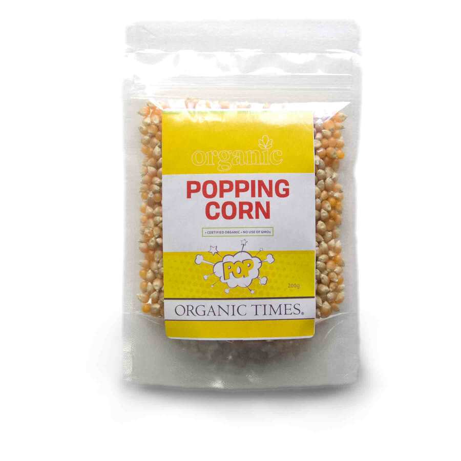 ORGANIC TIMES Popping Corn 200g – OzChemist Australia