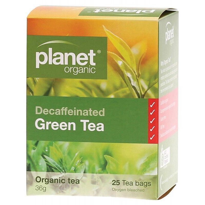 PLANET ORGANIC Herbal Tea Bags Decaffeinated Green Tea 25 – OzChemist ...