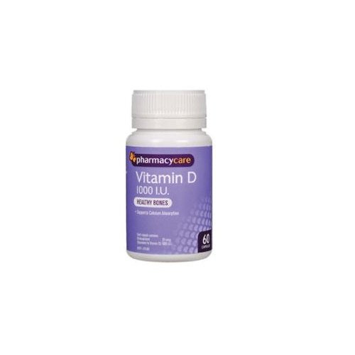 Pharmacy Care Vitamin D 1000IU 60 Capsules (Generic for OSTELIN ...