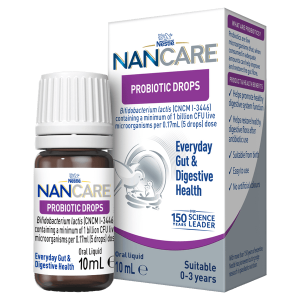 Nestlé NAN CARE Probiotic Drops Everyday Gut & Digestive Health 10mL ...